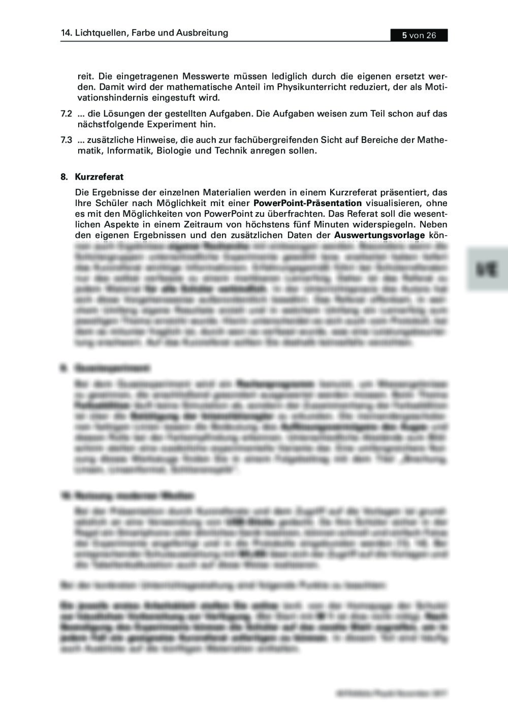 Lichtquellen, Farbe und Ausbreitung des Lichts | RAAbits Online Lichtquellen, Farbe und Ausbreitung des Lichts | RAAbits Online