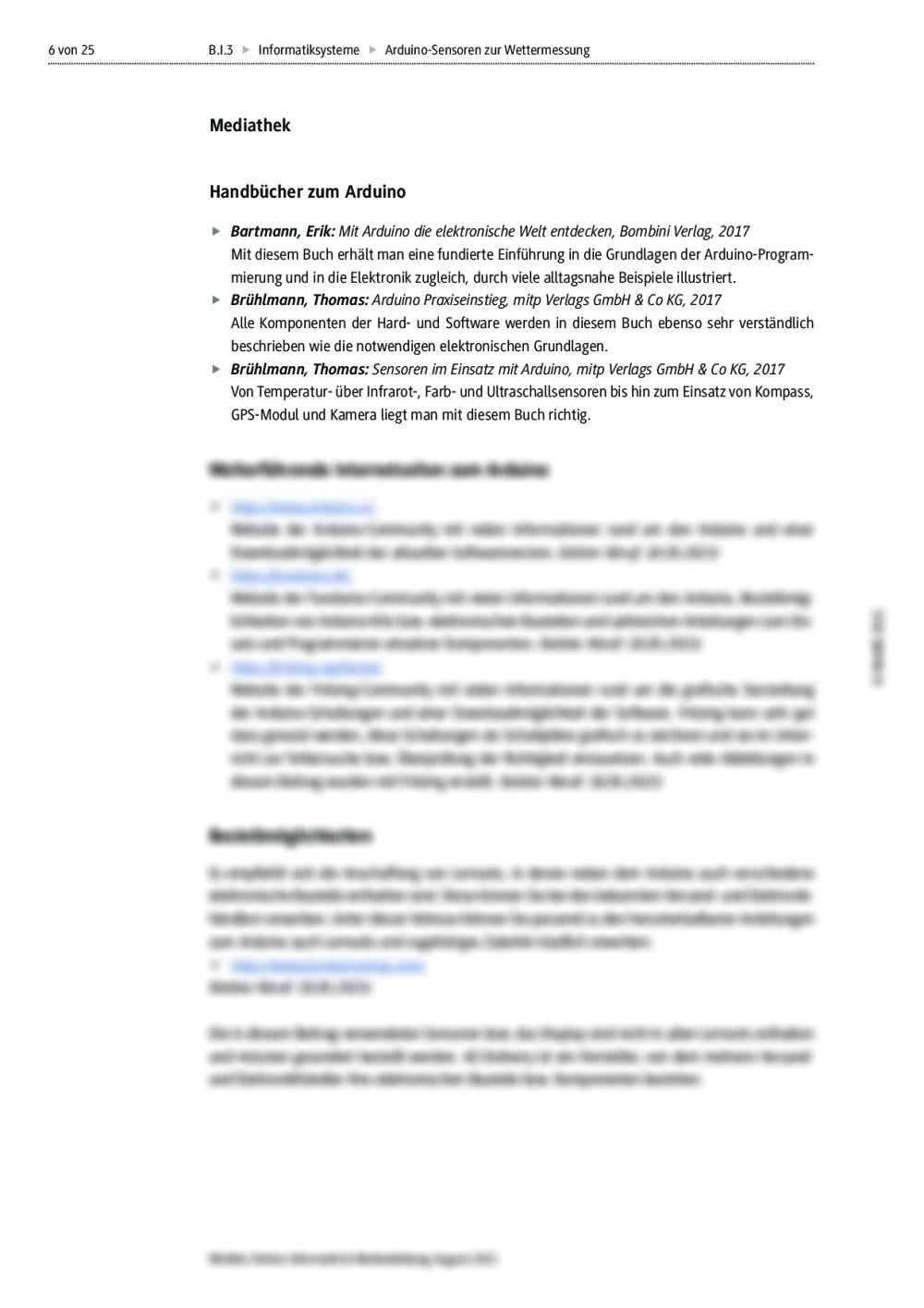 Arduino Sensoren Zur Wettermessung Programmieren Raabits Online