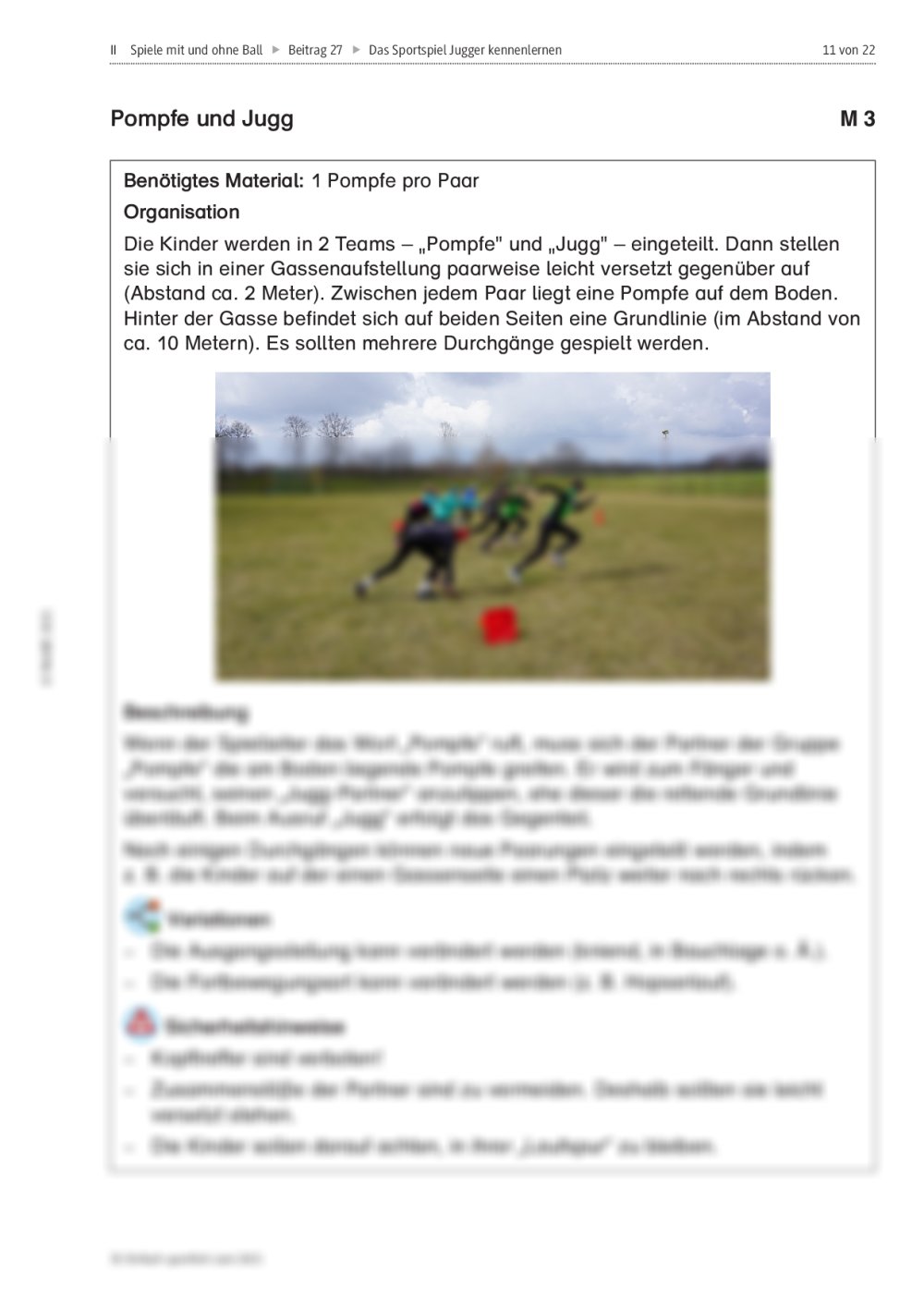 Das Sportspiel Jugger Kennenlernen Raabits Online